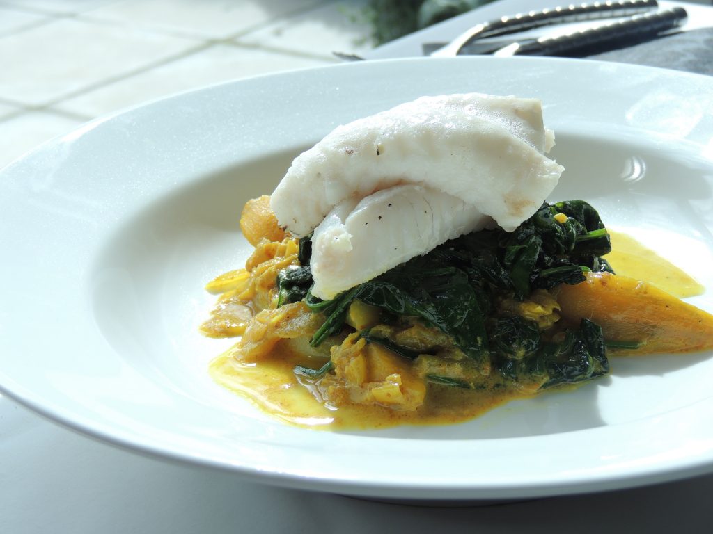Coconut Cream & Poached Cod - Jax Hamilton